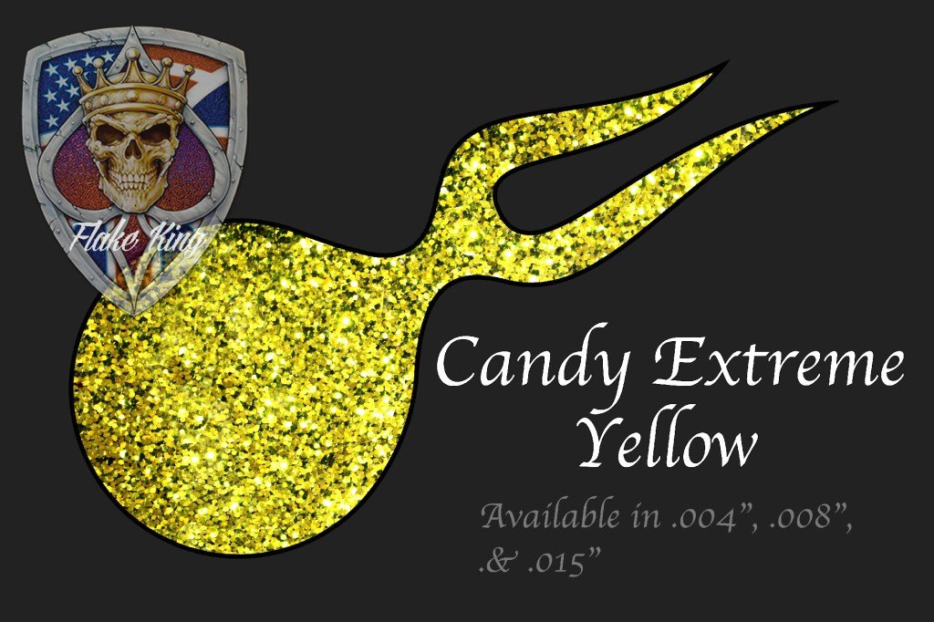 Candy Extreme Yellow Metal Flake