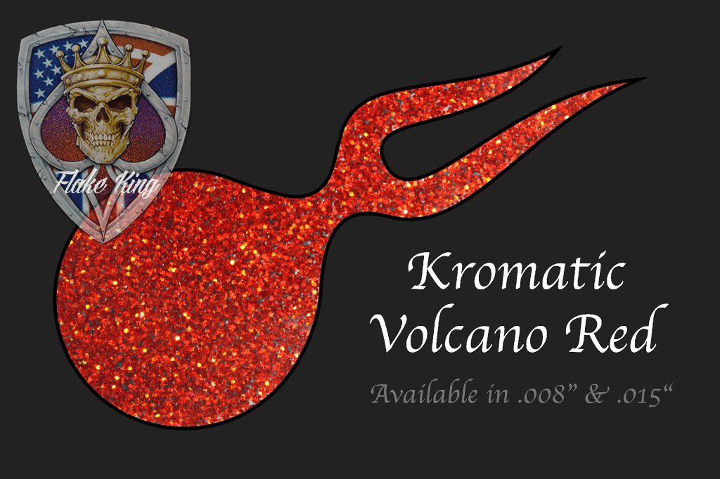 Kromatic Volcano Red Metal Flake